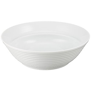 Hakusan Pottery ama-521082 Ball (Medium) White Porcelain Approx. φ6.1 x 2.0 inches (15.5 x 5 cm), Como Hasami Ware Made in Japan