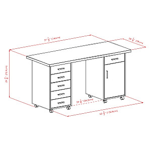 Winsome Wood Kenner Desk set, Reclaimed Wood