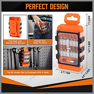 HORUSDY 13Pieces T5-T40 Torx Bits Set - Torx Security Bit Set - Security Torx Bit Set | Star Bits Set - 1/4 Hex Torx