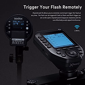 Godox XProII-C TTL Wireless Flash Trigger Compatible for Canon Cameras, 2.4G Wireless Flash Transmitter HSS 1/8000S,Bluetooth Connection, TCM Transform Function, New Hotshoe Locking, Large LCD Display