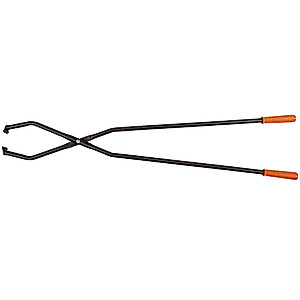 TAFIEDA Fireplace Tongs Log Grabber. 40 Inches Heavy Duty Fire Pit Tongs Log Grabber. Upgraded Fire Tongs For Indoor & Outdoor Fireplace Fire Pit Camping Fire Wood Stove.