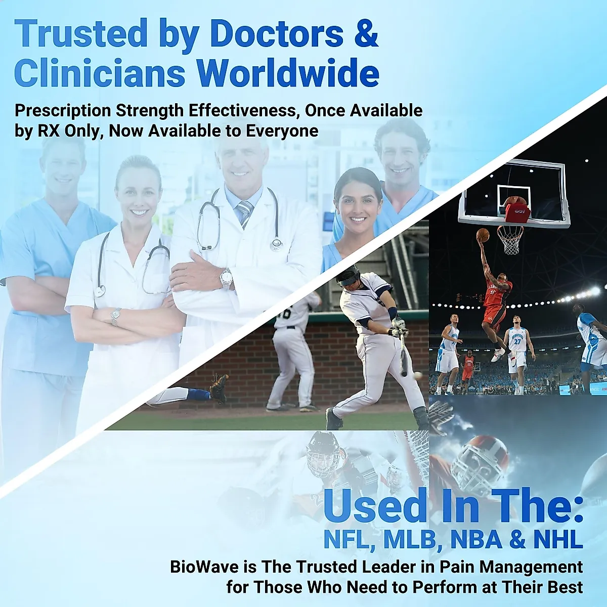 BIOWAVEGO Medical Grade TENS Unit Upgrade to TENS Machines for Pain Relief Clinically Proven ESTIM for Chronic Pain & Recovery HSA FSA Eligible