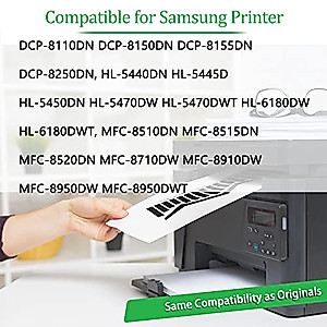 greencycle Compatible TN750 Toner Cartridge and DR720 Drum Unit Replacement for Brother HL-5450DN HL-5470DW HL-6180DWT MFC-8510DW MFC-8710DW MFC-8950DW DCP-8155DN Printer (2 Pack Toner,1 Pack Drum)