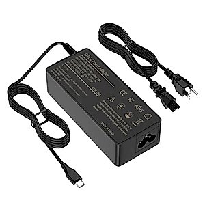 Chromebook Charger - 45W 65W USB C Laptop Charger, Fast Charging for Lenovo HP Dell Samsung Asus Acer Google Chromebook Charger, fit USB Computer Chargers for Laptops, Type c AC Adapter Power Cord