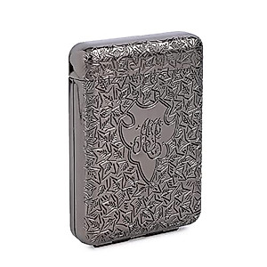 ONEONTA Metal Case Vintage Holder - Peaky Blinders Box, Holds 12, Up to 84mm, Black