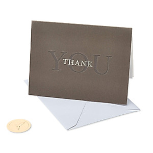 Papyrus Thank You Cards with Envelopes, Business (2-Count)
