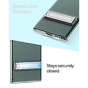 Btscase for Samsung Galaxy S22 Ultra 5G Case, with Adjustable Metal Kickstand, Crystal Clear Soft Flexible TPU Slim Shockproof Drop Protective Girls Women Men Cover for Galaxy S22 Ultra 5G, Clear