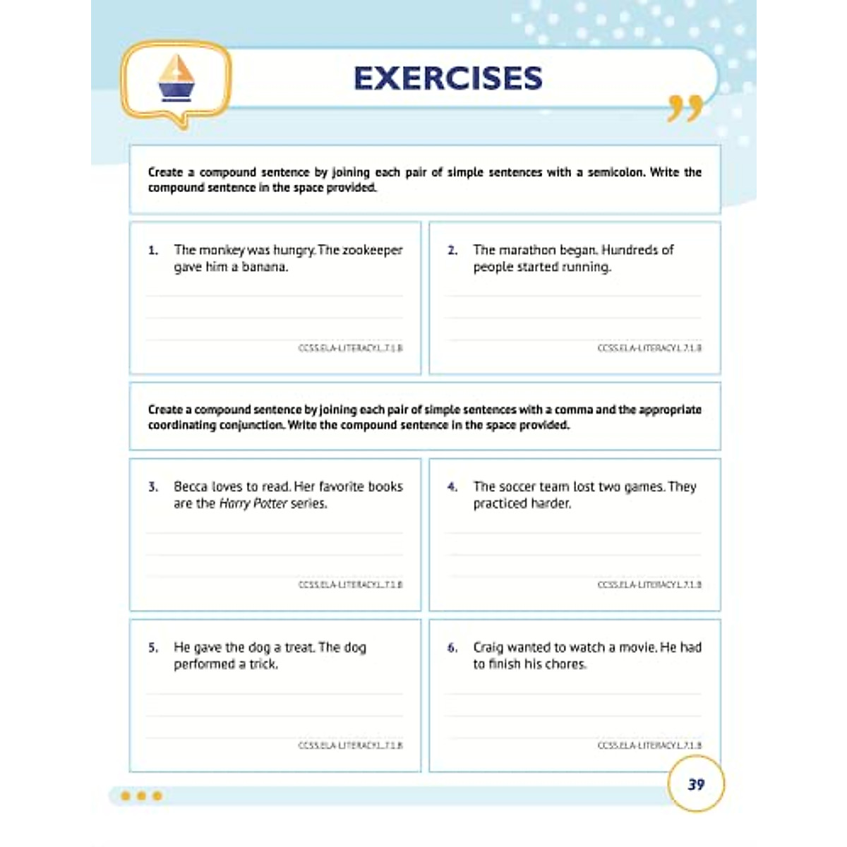 7th Grade Common Core ELA (English Language Arts): Daily Practice Workbook | 300+ Practice Questions and Video Explanations | Common Core State ... Standards Aligned (NGSS) ELA Workbooks)