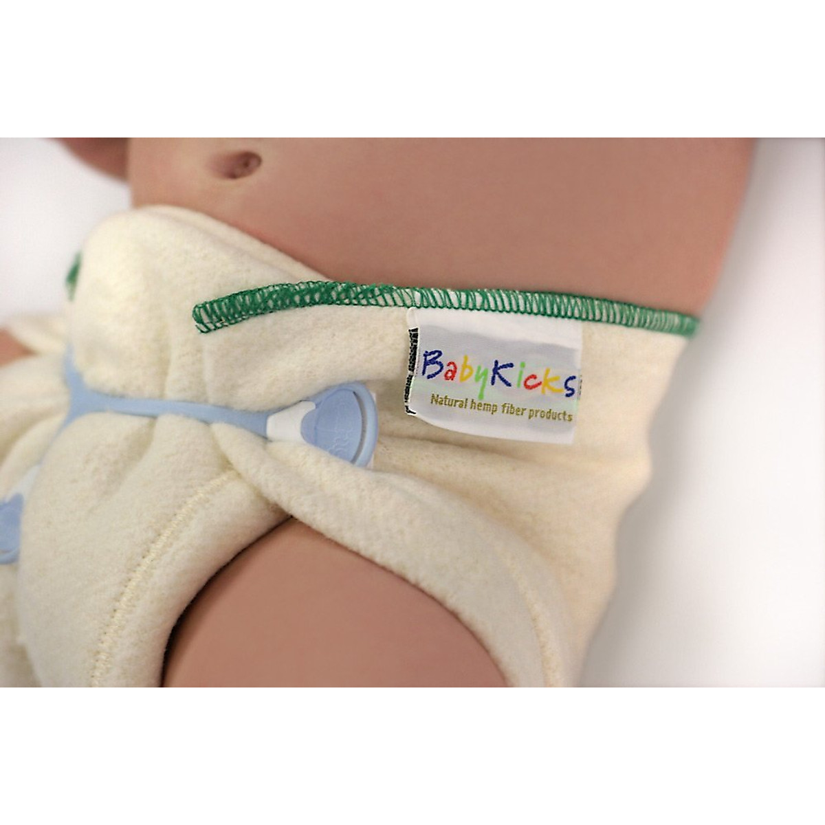 BabyKicks 3 Pack Prefold Diaper, Large
