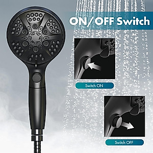 Filtered Shower Head with Handheld,Twinkle Star High Pressure 10 Mode Detachable Showerhead Built-in Power Wash with ON/OFF Pause Switch,15 Stage Water Softener Filters for Hard Water Remove Chlorine