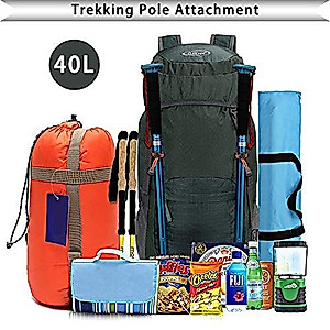 G4Free Lightweight Packable Hiking Backpack 40L Travel Camping Daypack Foldable