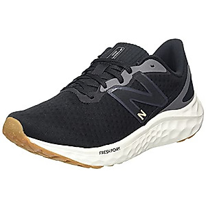 New Balance Women's Fresh Foam Arishi V4 Running Shoe, Black/Light Gold Metallic/Gum 2, 8 Wide