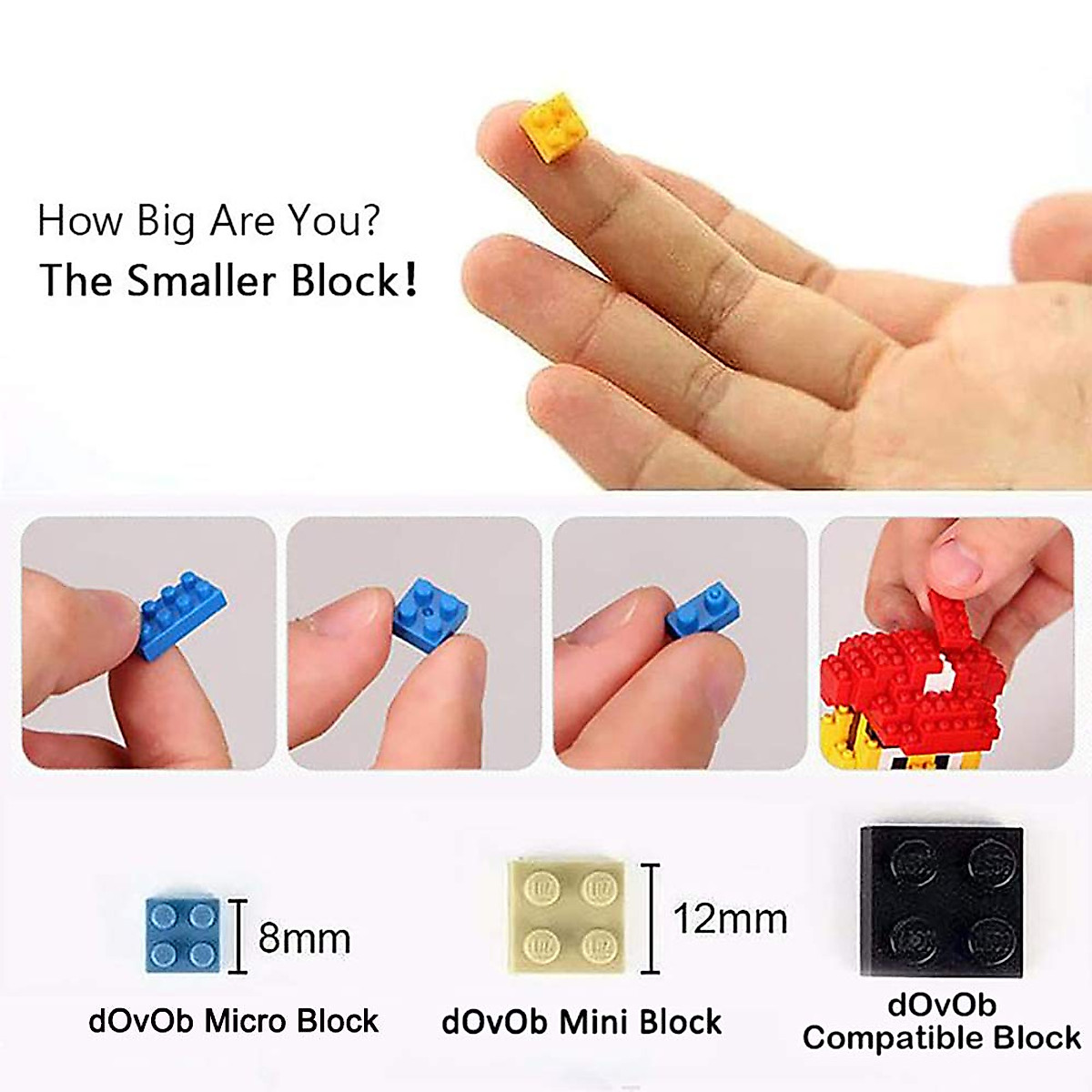 dOvOb Micro Mini Blocks Titanic Model Building Set with 2 Figure, 1872 Piece Mini Bricks Toy, Gift for Adults and Kids