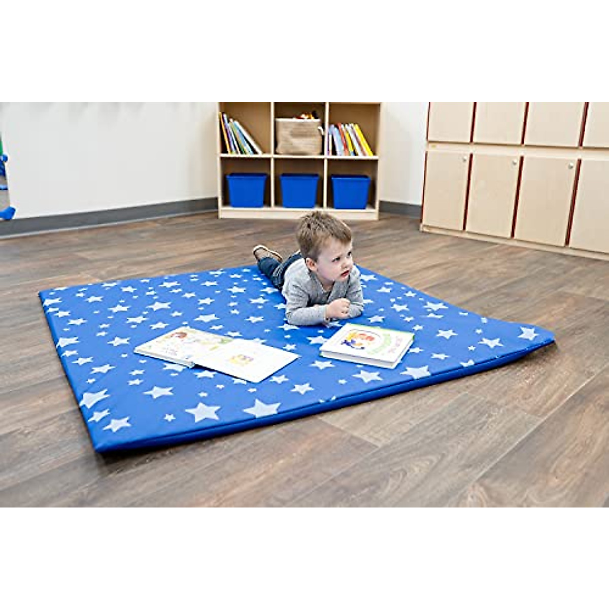 Children's Factory Starry Night Activity Mat, Foam Floor Play Mats for Kids/Infants, Baby Girl/Boy Play Mat for Playroom/Daycare/Preschool/Homeschool