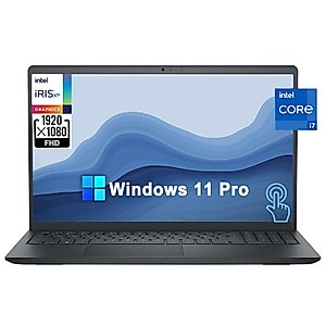 Dell Inspiron 15 3000 3530 Laptop Computer [Windows 11 Pro], 15.6" FHD Touchscreen, 13th Gen Intel 10-Core i7-1355U, 32GB RAM, 1TB PCIe SSD, Iris Xe Graphics, Numeric Keypad, Wi-Fi 6, Webcam, HDMI