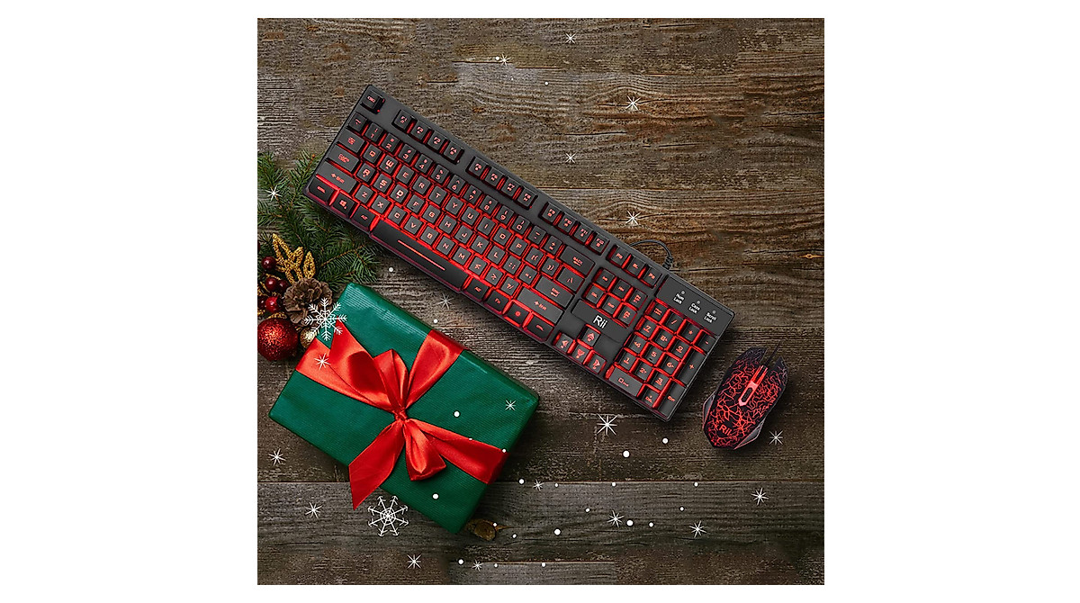 Rii Gaming & Office Keyboard Mouse Set | LED Backlit