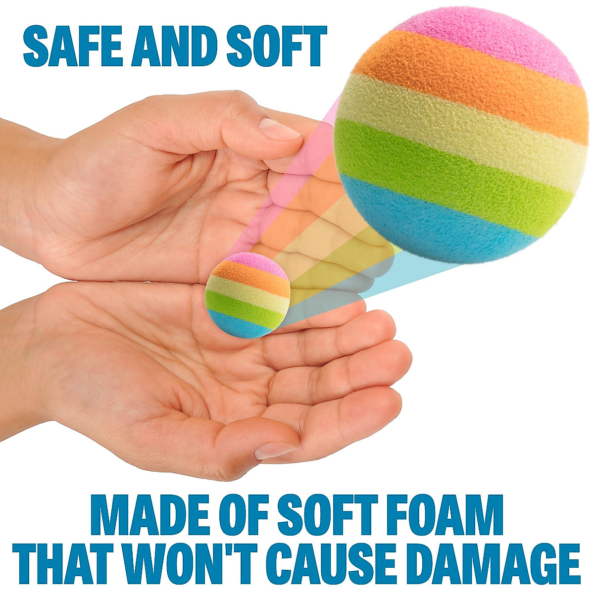 Hog Wild Narwhal Ball Popper Toy - Includes 4 Soft Foam Balls - Squeeze to Pop Air Powered Balls Up to 20 Feet - Launcher Safe for Indoor/Outdoor Play - Party Favor Gift for Kids, Girls, Boys Ages 5+