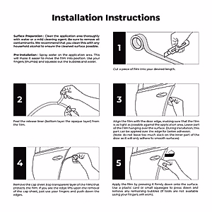 STEK Car Door Edge Guard 5M x 12mm TPU Tape Edge Protector Clear Dyno PPF