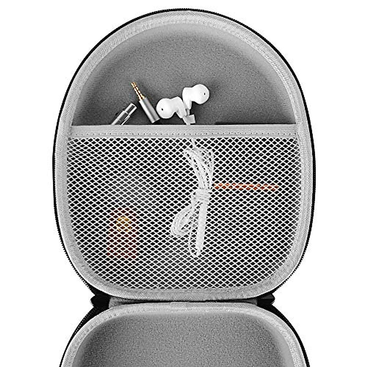 Linkidea Headphones Carrying Case Compatible with Sennheiser PXC 550, PXC 550 II Wireless, PXC 480 Case, Protective Hard Shell Travel Bag with Cable, Charger Storage (Black)