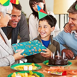 NEPOG Ocean Themed Birthday Wrapping Paper for Kids Girls Boys, 6 Sheets Under the Water Animal Coastal Design Gift Paper, 20 x 28 inch Per Sheet Folded Flat Birthday Paper for Birthday Baby Shower