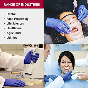 Microflex UF524L Ultraform Powder Free Nitrile Glove Size Large Box of 300