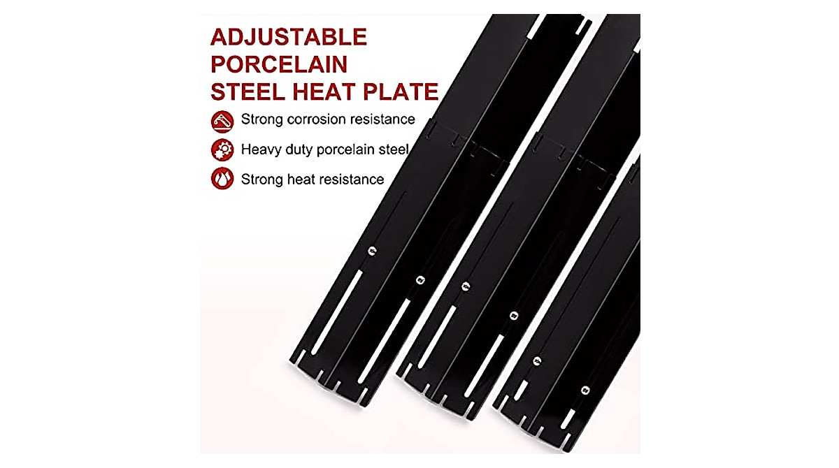 Universal Adjustable Grill Heat Plates - 4-Pack