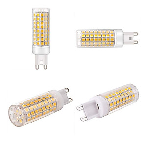 G9 LED Light Bulbs G9 Bi-Pin Base 9W (Equivalent to 100W Halogen Replacement) Warm White 3000K LED Corn Light for Home Living Room Bedroom Chandelier,102 LED 2835 SMD,Pack of 3