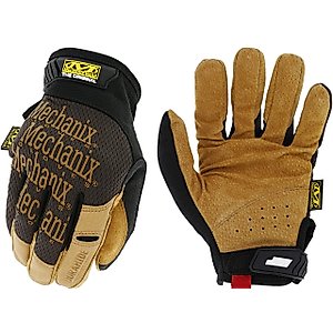 Mechanix Wear: The Original Durahide Leather Work Gloves with Secure Fit, Utility Gloves for Multi-purpose Use, Abrasion Resistant, Added Durability, Safety Gloves for Work (Brown, Large)