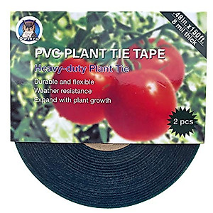 Owlery 8 mil Extra Thick 1/2" x 150 ft, Heavy Duty Stretch Garden Tie Tape, Plant Ribbon, Green Plant Tape, Garden Stake, Ideal for Vines, Tomatoes, Gardens and Orchards