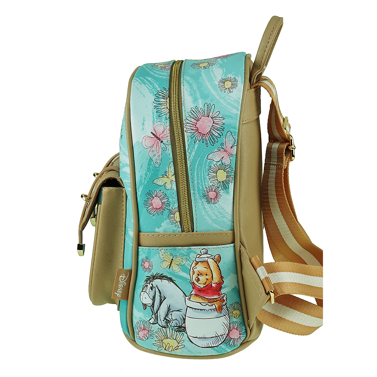 KBNL Tigger 11 inch Faux Leather Mini Backpack - A21774, Multicoloured, Medium