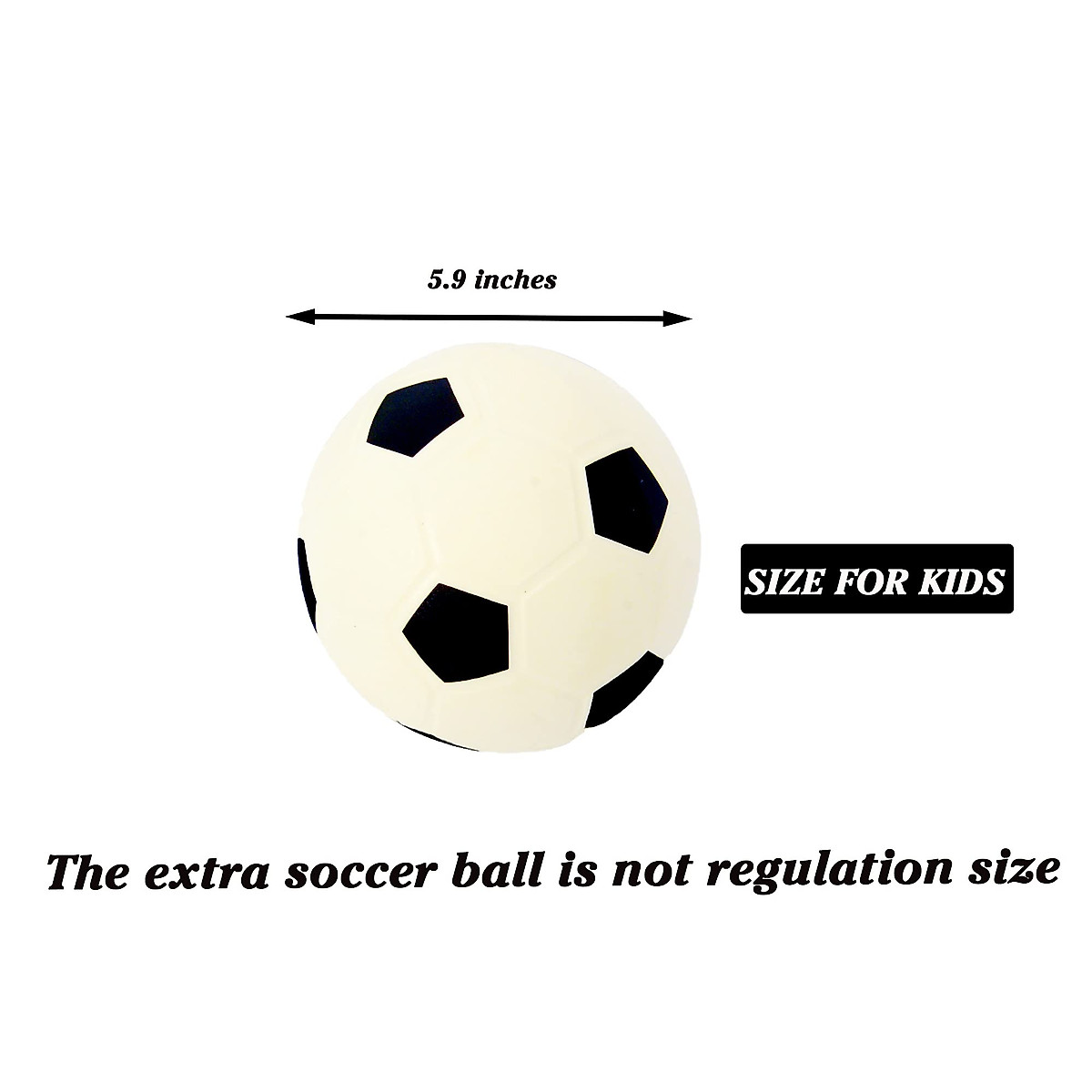 porayhut 4FT Pop Up Kids Soccer Goal and Ball Sets Portable Soccer Net for Training Easy Assembly with Compact Carrying Bag Gift Idea for Toddlers with Pump and 8 Stakes