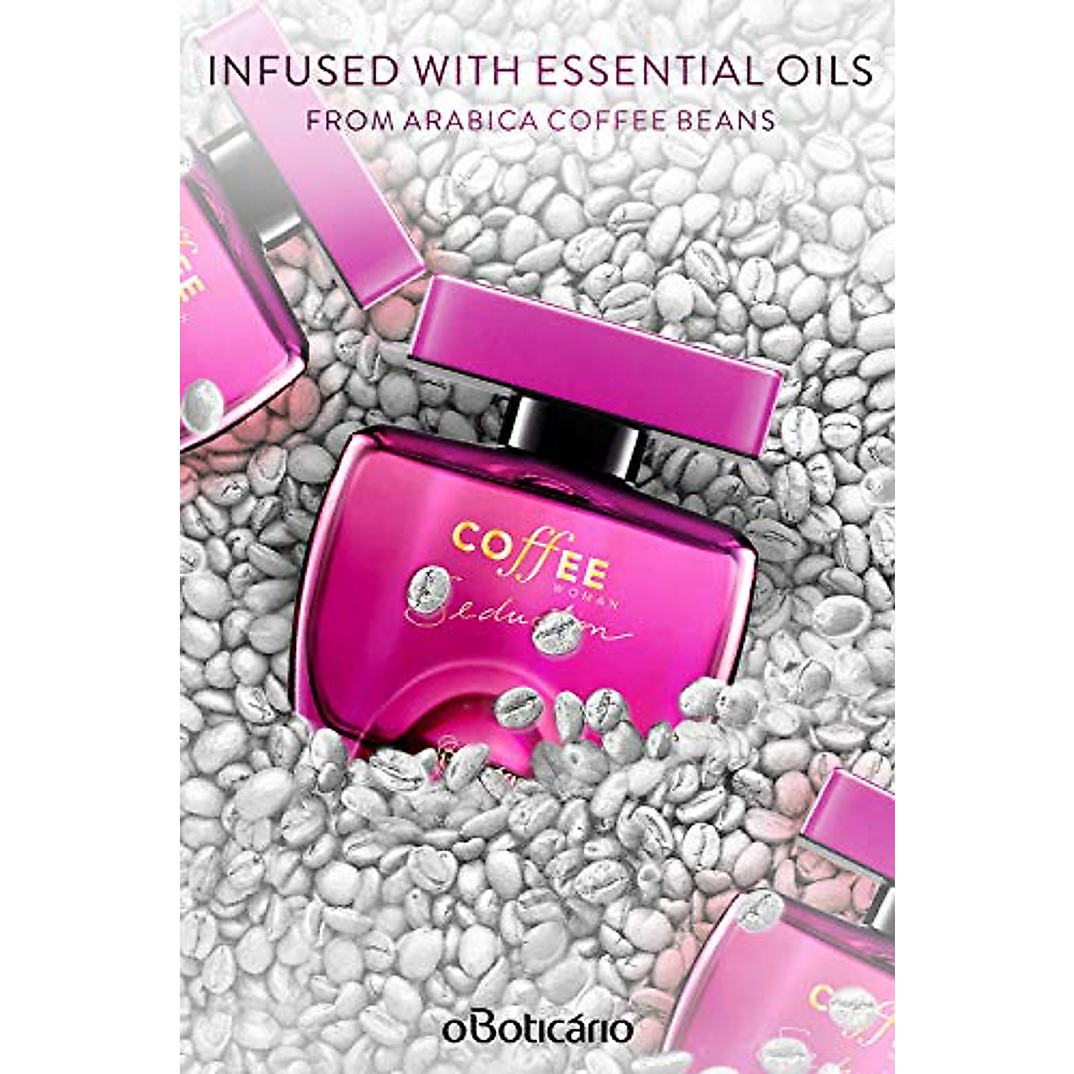 Coffee Woman Seduction Eau de Toilette by O Boticario | Long Lasting Perfumes for Women | Sweet Floral Fragrance For Women (3.4 fl oz)