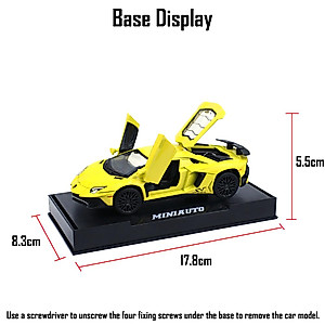 iLooboo Alloy Collectible Lamborghini Toy Vehicle Pull Back Die-Cast Car Model with Lights and Sound