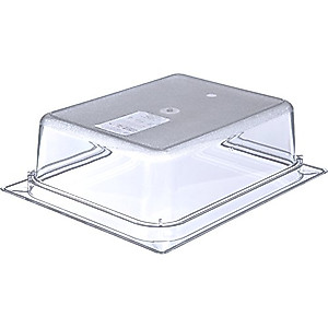 Carlisle FoodService Products 10221B07 StorPlus Half Size Food Pan, Polycarbonate, 4" Deep, Clear