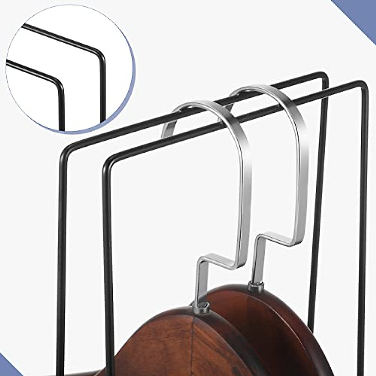 Metal Hanger Storage Organizer Clothes Hanger Holder Portable Hanger Organizer Stacker Sturdy Hanger Storage Rack Coat Clothes Stand Hanger Kids Adult Hanger Caddy for Closet Laundry Room (Black)