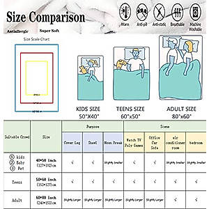 Carwayii Flannel Throw Blanket,Cute Baby Goat ColorfulSoft Sherpa Lap Blanket for Family Birthday Gift,Durable Sofa Blanket Cozy Noon Break Blanket for Office Home Bed -50''x60''