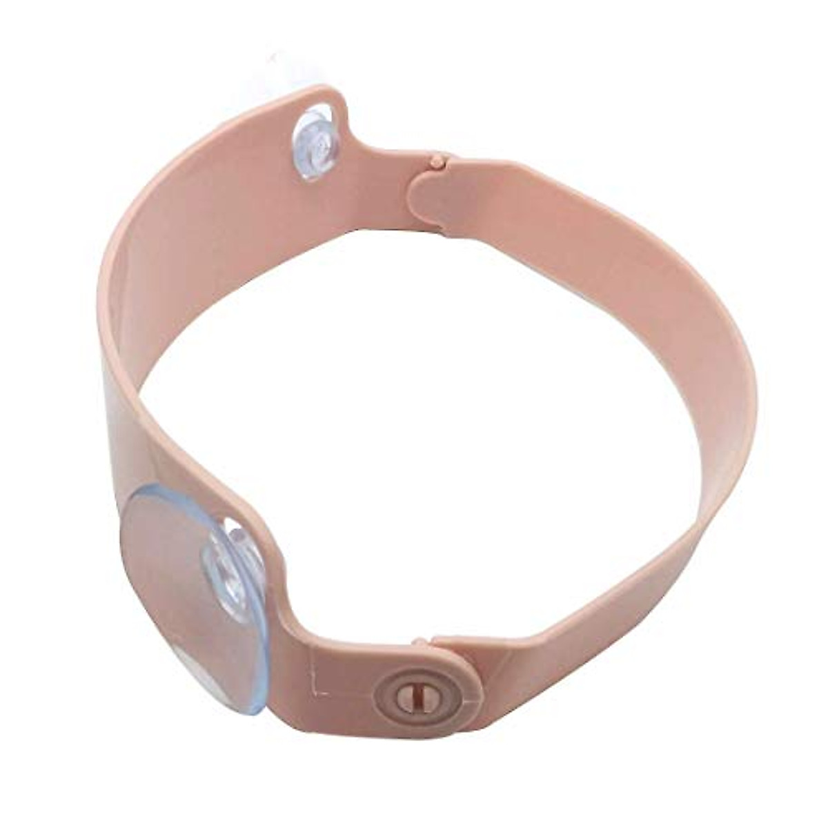 Foldable Kitchen Sink Trash Rack Strong Sucker Garbage Bag Holder Kitchen Trash Bracket Plastic Sink Clip-on Storage Rack, Random Color (Ellipse)