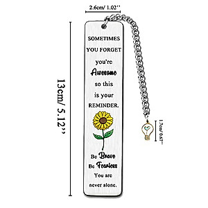 Inspirational Bookmarks Women Men Son Grandson Bookmark Appreciate Brother Sister Birthday Gifts Graduation Back to School Gifts Encouragement Best Friend Retirement Christmas Keepsakes (Sometimes)