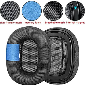 earpads for appple AirPods Max Ear Cushions Replacement mesh Fabric Ear pad Cushion for airpod max Headphone with mesh Fabric Memory Foam and Magnet (Space Gray)
