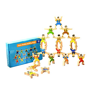 BESTING Wooden Toy Balancing Stacking Blocks Parent-Child Preschool Games(HJ017)