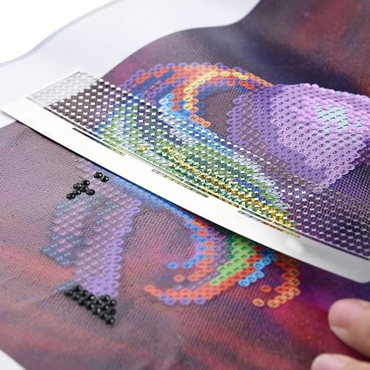 Diamond Painting Tool, DIY Embroidery Painting Ruler Diamond Painting Ruler Dot Drill Accessory Tool,Diamond Painting Ruler for Diamond Painting
