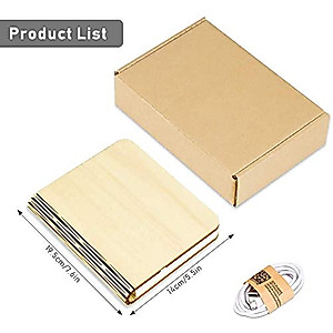 Molbory Wooden Book Light,Novelty Folding Book Lamp, Folding Night Light Warm White,USB Rechargeable Wooden Table Lamp,Magnetic Design- Creative Gift Home Office Decor for Family Girlfriend