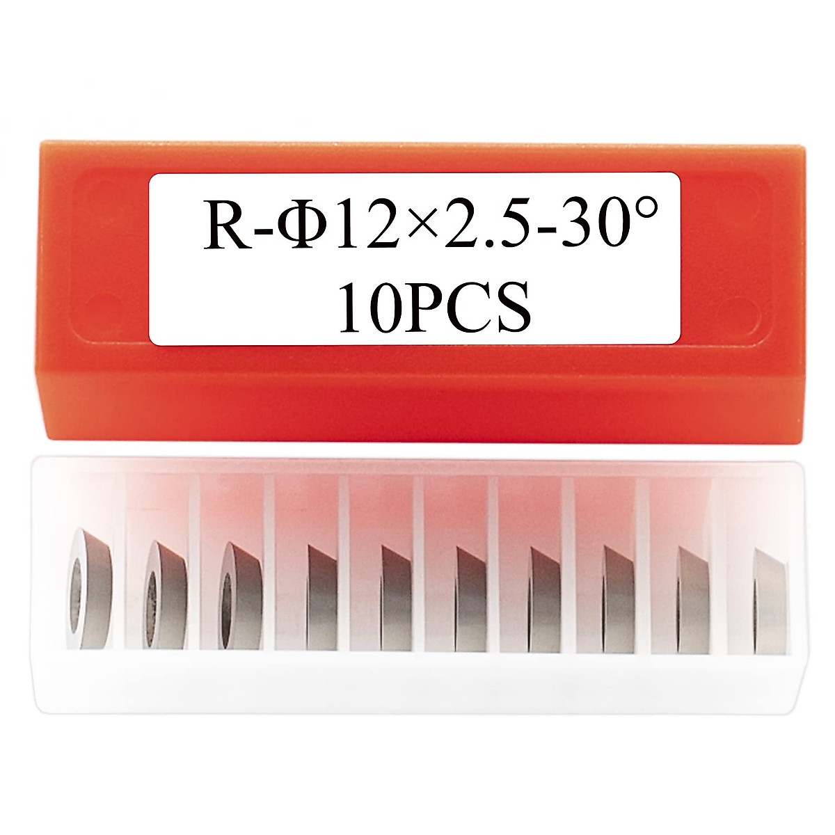 12mm Round Carbide Inserts Cutters Knives Blades 12×2.5mm-30°for Woodworking Lathe Turning 10pcs