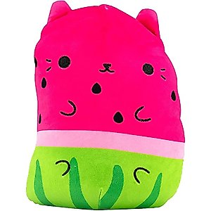 Cats vs Pickles - Jumbo - Water-Meow-Lon - 8.6" Super Soft and Squishy Stuffed Bean-Filled Plushies - Great Toys for Kids Age 5-7. Collect These as Desk Pets, Fidget Toys, or Sensory Toys., Misc
