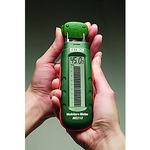 Extech MO210 Pocket Size Moisture Meter with 2-in-1 Digital LCD Readout and Analog Bargraph