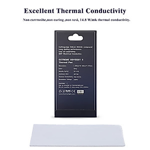Thermalright Thermal Pad 14.8 W/mK Non Conductive Heat Dissipation Silicone Pad for PC Laptop Heatsink CPU/GPU/LED Graphics Card Motherboard Silicone Grease Multi-Size Pad (85x45x2.5mm)