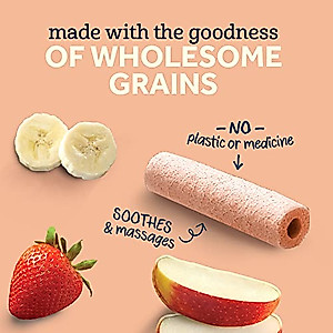 Gerber Baby Food, Sitter, Soothe N Chew Teething Sticks, Strawberry Apple, 5 Boxes of 6 Individually Wrapped Sticks (30 Count)