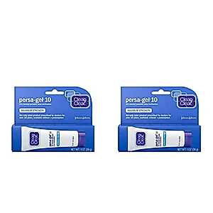 Clean & Clear, Persa-Gel 10 Acne Spot Treatment, Maximum Strength, 1 Oz (Pack of 2)