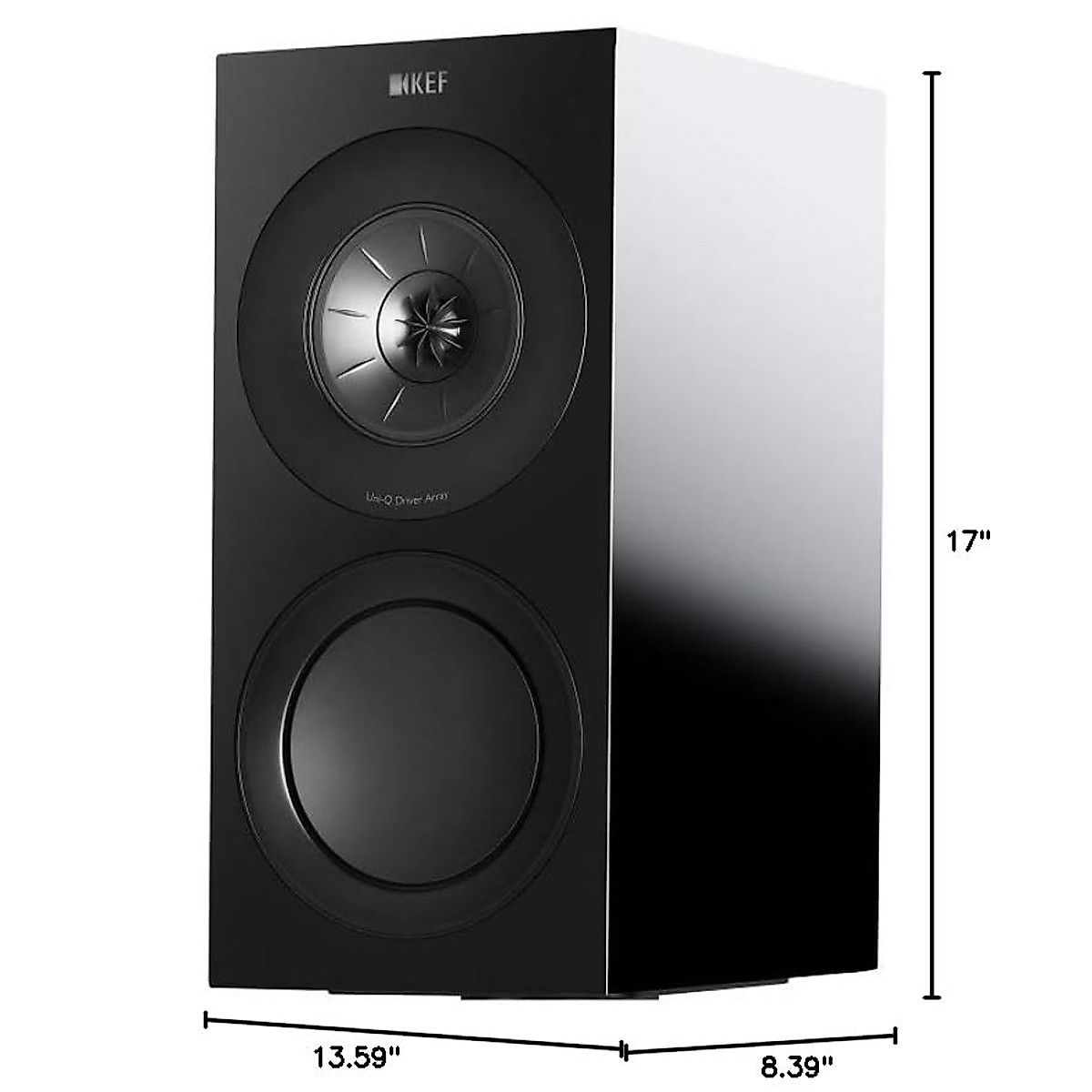 KEF R3 Standmound Speakers (Pair, Black)