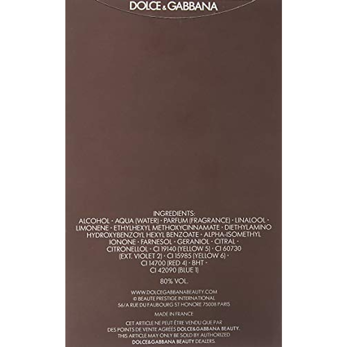Dolce & Gabbana The One EDT for Men, 3.3 oz